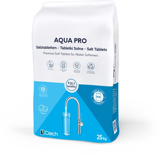 Eurosalt Zouttabletten - Waterontharding - 25kg - Aqua Pro | bol