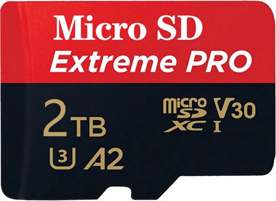 Carte mémoire 2 To Carte mémoire Carte SD MicroSD 2 To A2 | bol.com