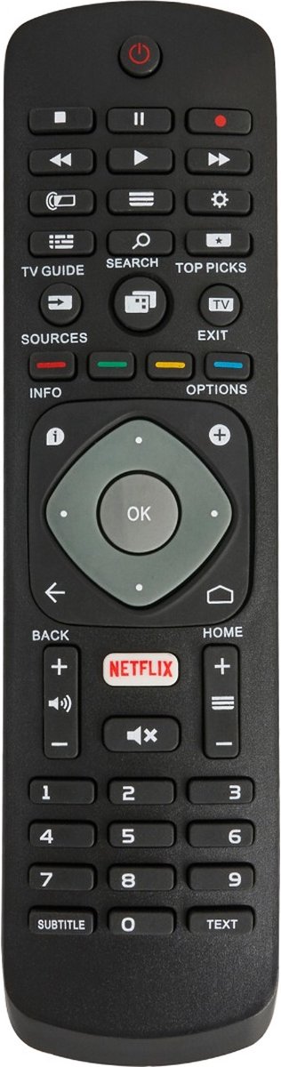 Vervangende afstandsbediening Philips Universeel met Netflix Knop | bol.com