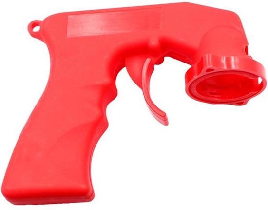 spuitbus pistool handgreep - verf pistool - spuitbus houder - Rood | bol
