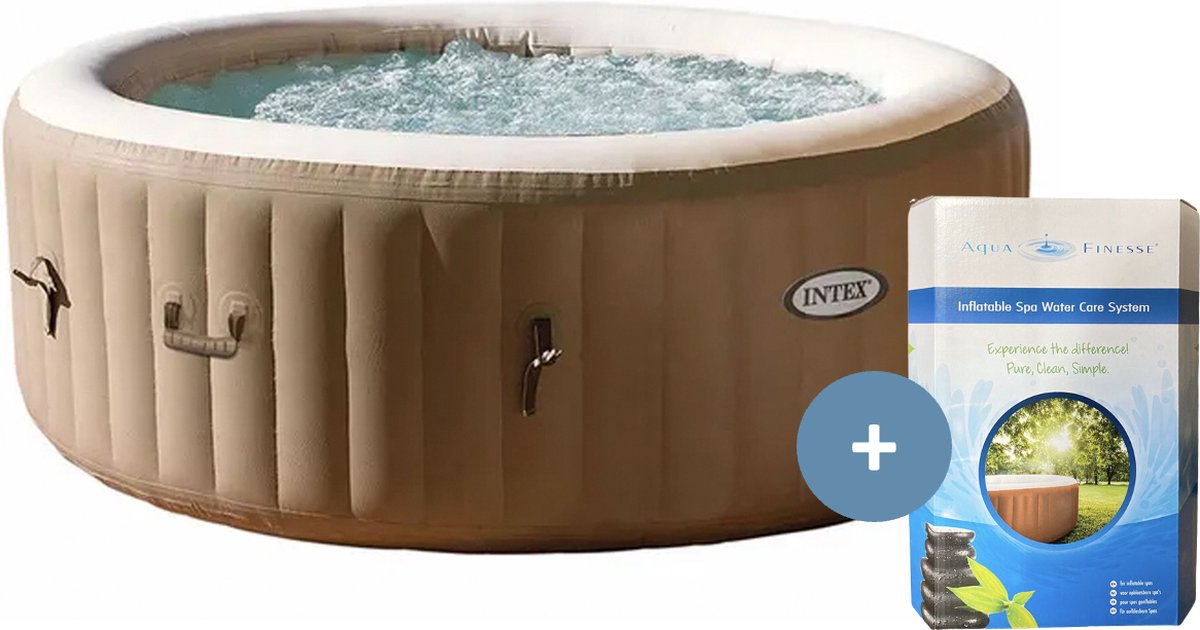 Intex Pure Spa Bubble Massage - Whirlpools - 4 persoons - Beige - 240 ...