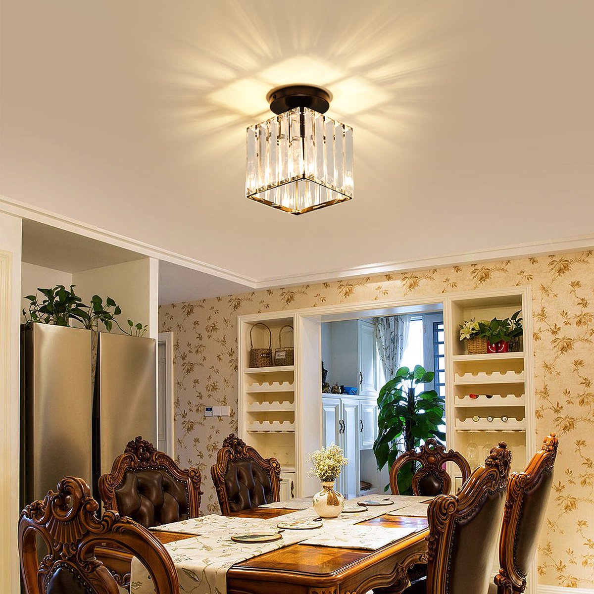 Mini Crystal Plafond Light, Modern Crystal Chandelier, LED ...