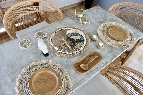 Schelpen placemat 35 cm - Placemat NEW - onderzetter - geweven ... Schelpen placemat 35 cm - Placemat NEW - onderzetter - geweven ...