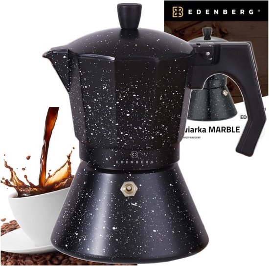 Edënbërg Stonetec Line - Percolator - Koffiemaker 6 kops - Espresso ...