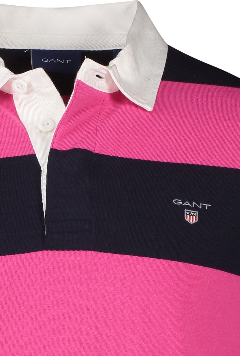 Gant rugby roze zwart gestreept - 50 | bol.com