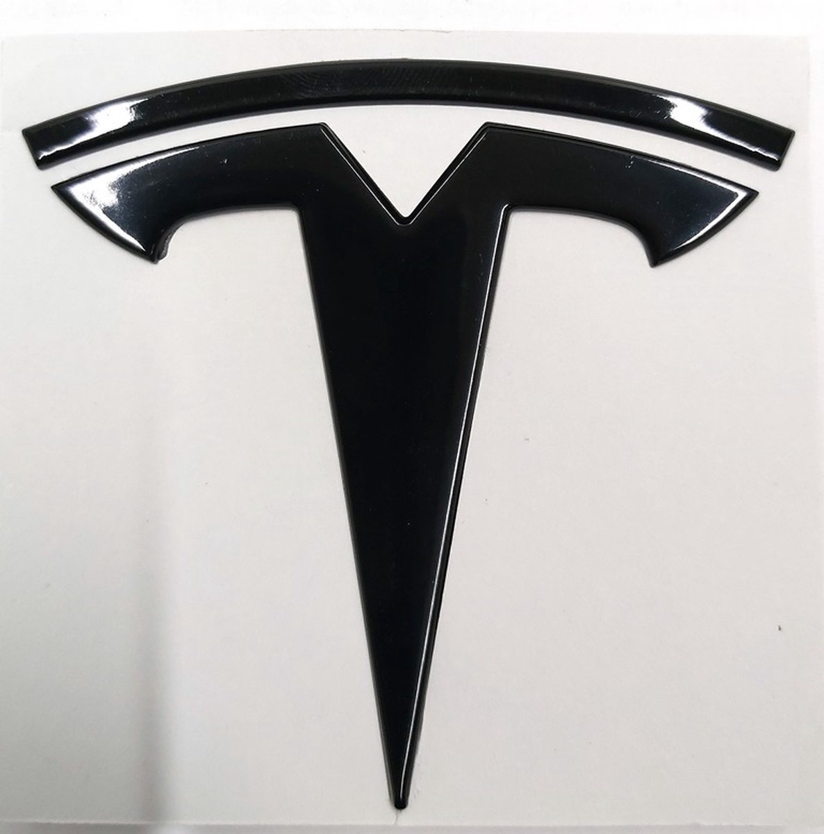 Tesla Logo Embleem Glans Zwart - Model Y - 3M Hoogwaardige Kwaliteit ...