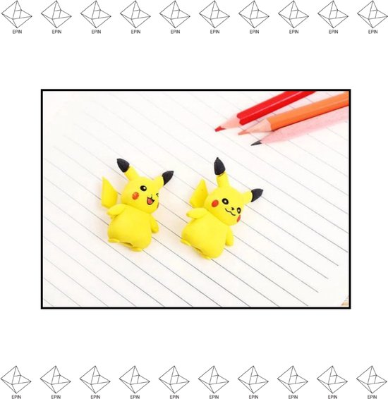 EPIN | Pikachu Gum | Pokemon | Potlood Gum | Studeren | School | 1 Stuk ...