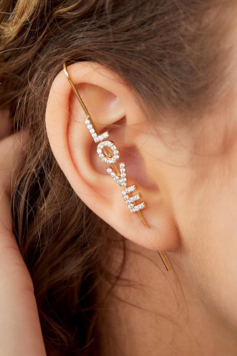 Ear crawler - Love- Zilver -Koper-Yehwang- Moederdag cadeautje - cadeau ...