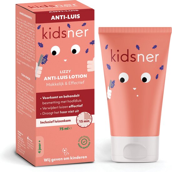 Kidsner Lizzy Anti-Luis Lotion | voorkomt en behandelt de besmetting ...