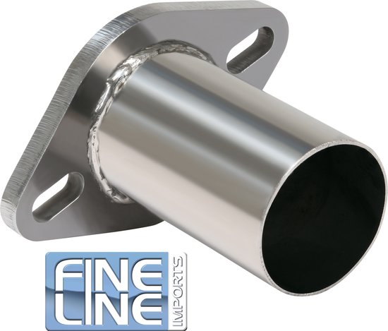 RVS 2-GAATS FLENS MET BUIS 63,5MM (2.5 inch) | bol