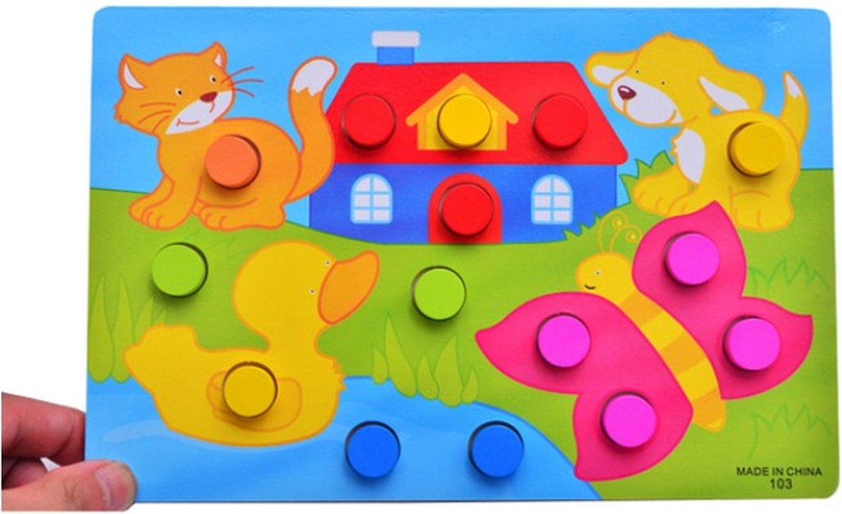 3D Puzzel met Dieren - Puzzel Voor Kleuters & Peuters - Kinderpuzzel ...