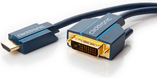 Clicktronic Dvi / Hdmi Aansluitkabel [1X Dvi-Stekker 24+1-Polig - 1X ...