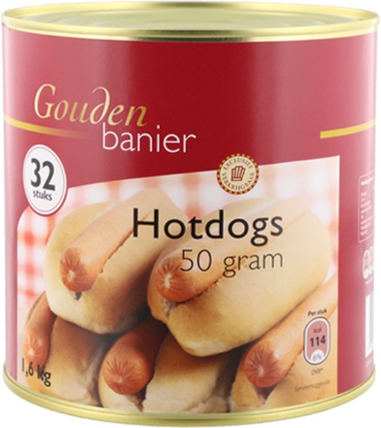 Gouden Banier - Hot dogs - 32 worstjes | bol