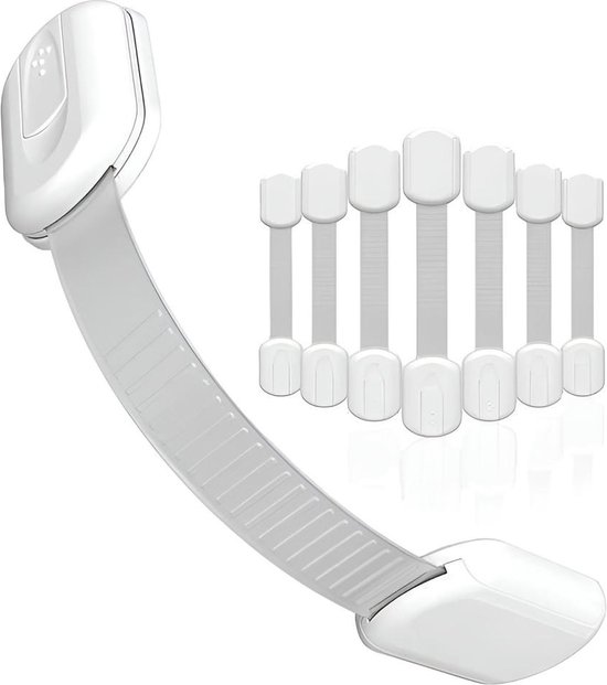 Kinderslot Kastjes - Zelfklevend - Verstelbaar - Wit - 12 Stuks ...