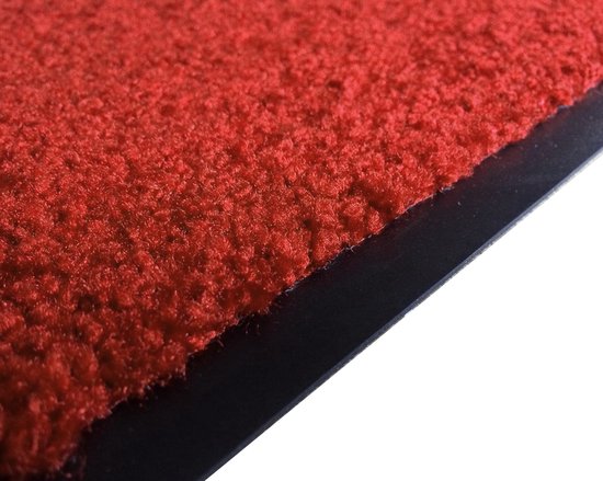 Ikado Droogloopmat op maat rood, 120 cm 120 x 100 cm | bol