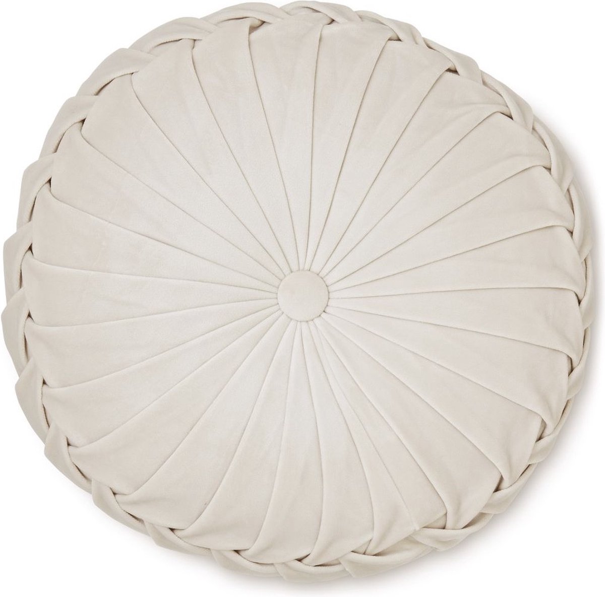 Laura Ashley Rosanna rond sierkussen velours - 35 cm - Almund | bol.com