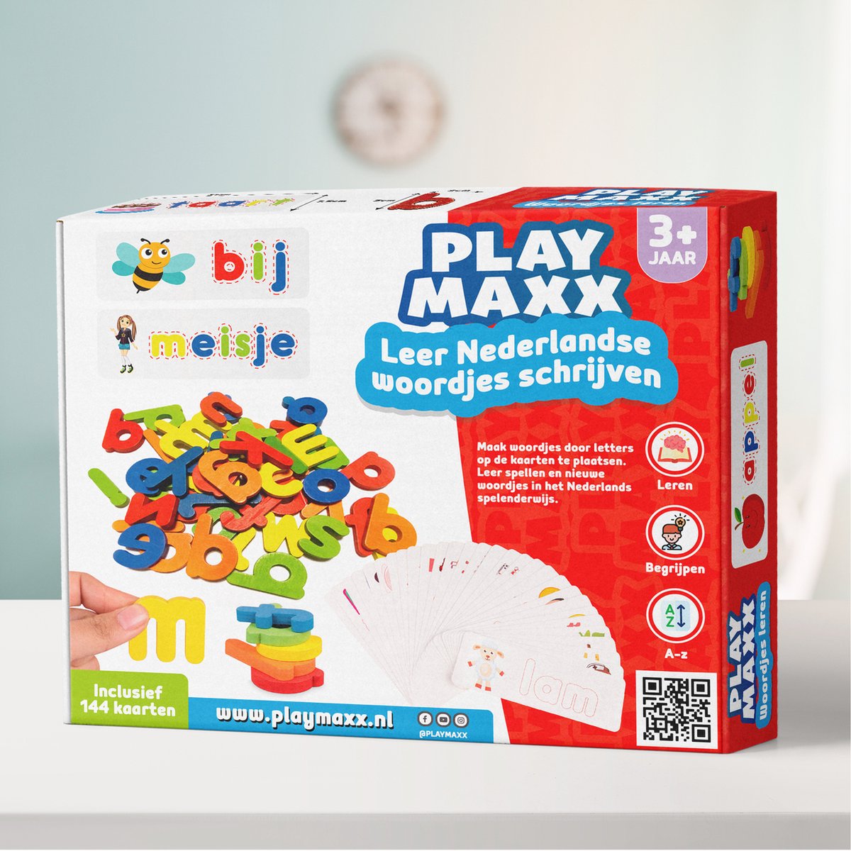 PLAYMAXX Woordjes Leren - Eerste Woorden Leren Lezen, Spellen & Schrijven - 144... | bol.com