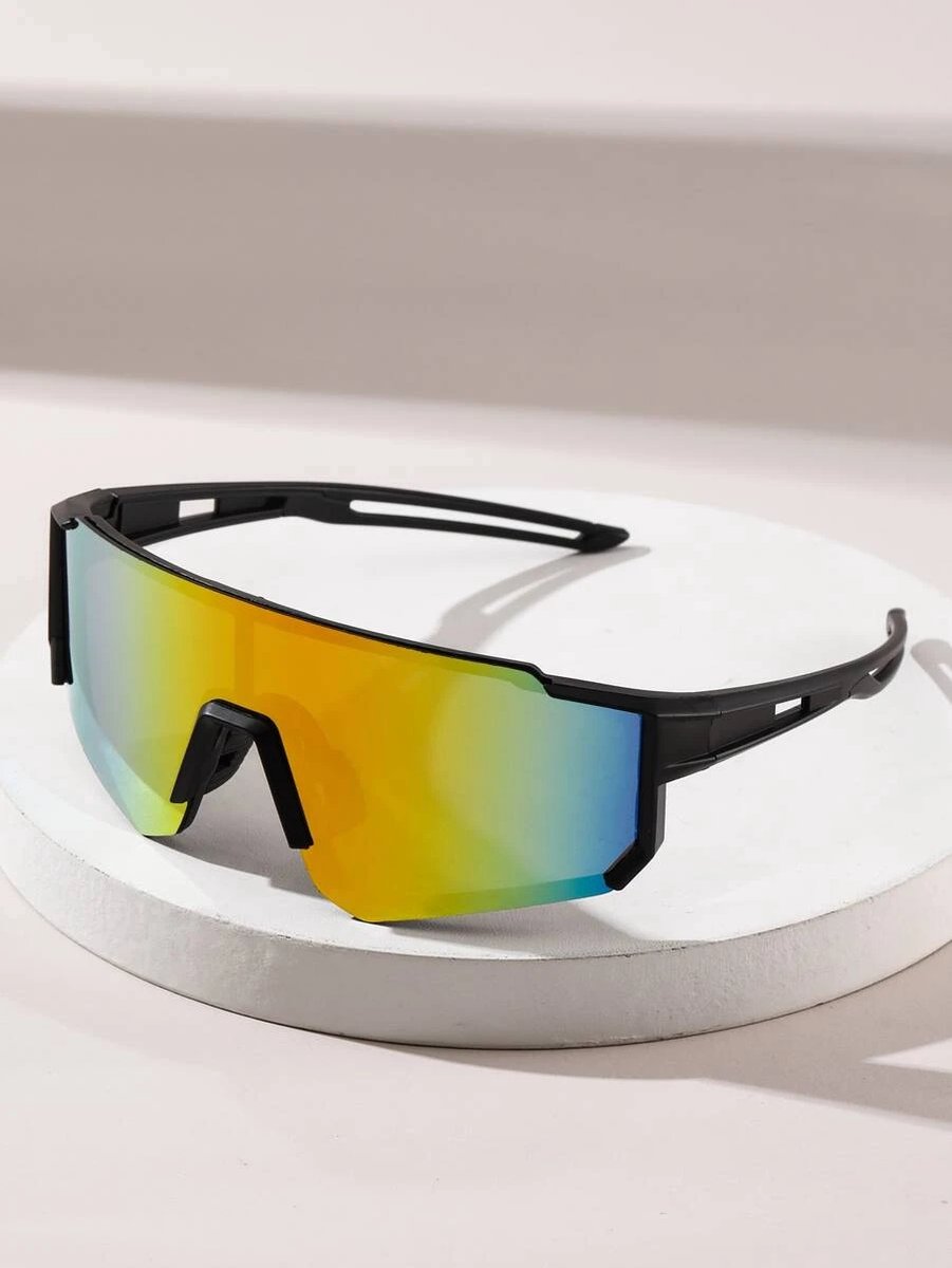 Rave bril zwart - Techno bril - Reflectieve glazen - Fetsival bril ...