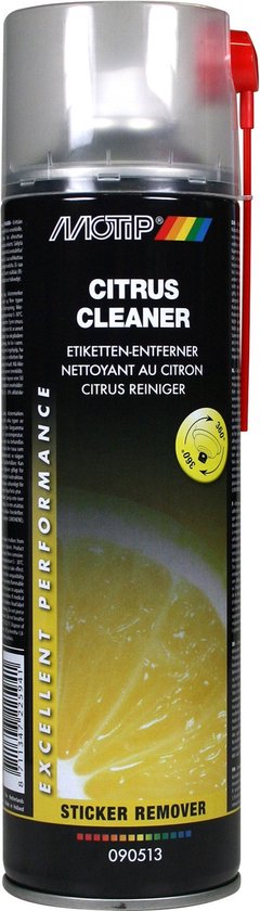 MoTip Citrus Reiniger & Sticker Verwijderaar spuitbus - 500ml | bol