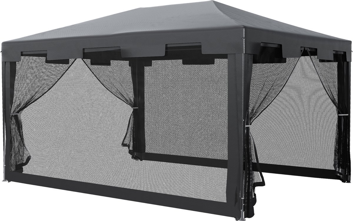 Outsunny Tuinpaviljoen paviljoen partytent partytent tuintent met ...