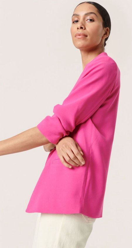 SOAKED IN LUXURY SLShirley Blazer - Fuchsia Fedora Pink | bol.com