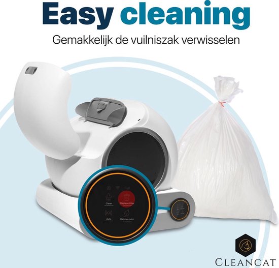 CleanCat© - Automatische Kattenbak - Zelfreinigende Kattenbak - Met App ...