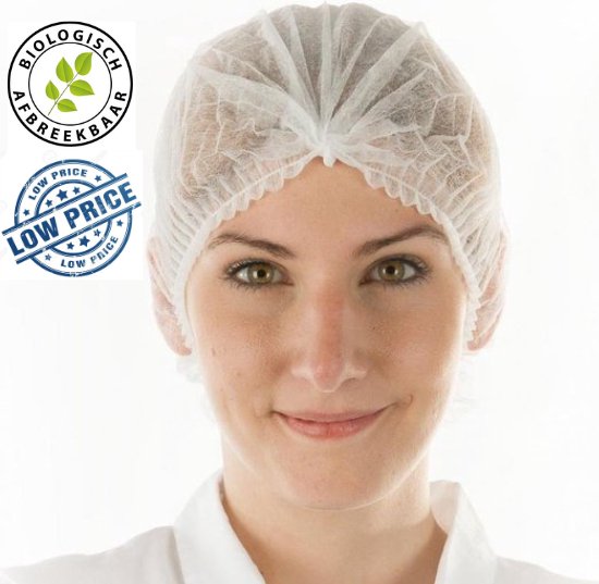 Haarnetjes wegwerp non-waven - 100 stuks - One-size - Hygiëne ...