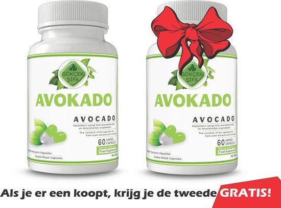 Avocado Blad Extract Capsule - AANBIEDING! - 60 Capsules - 1 CAPSULE ...