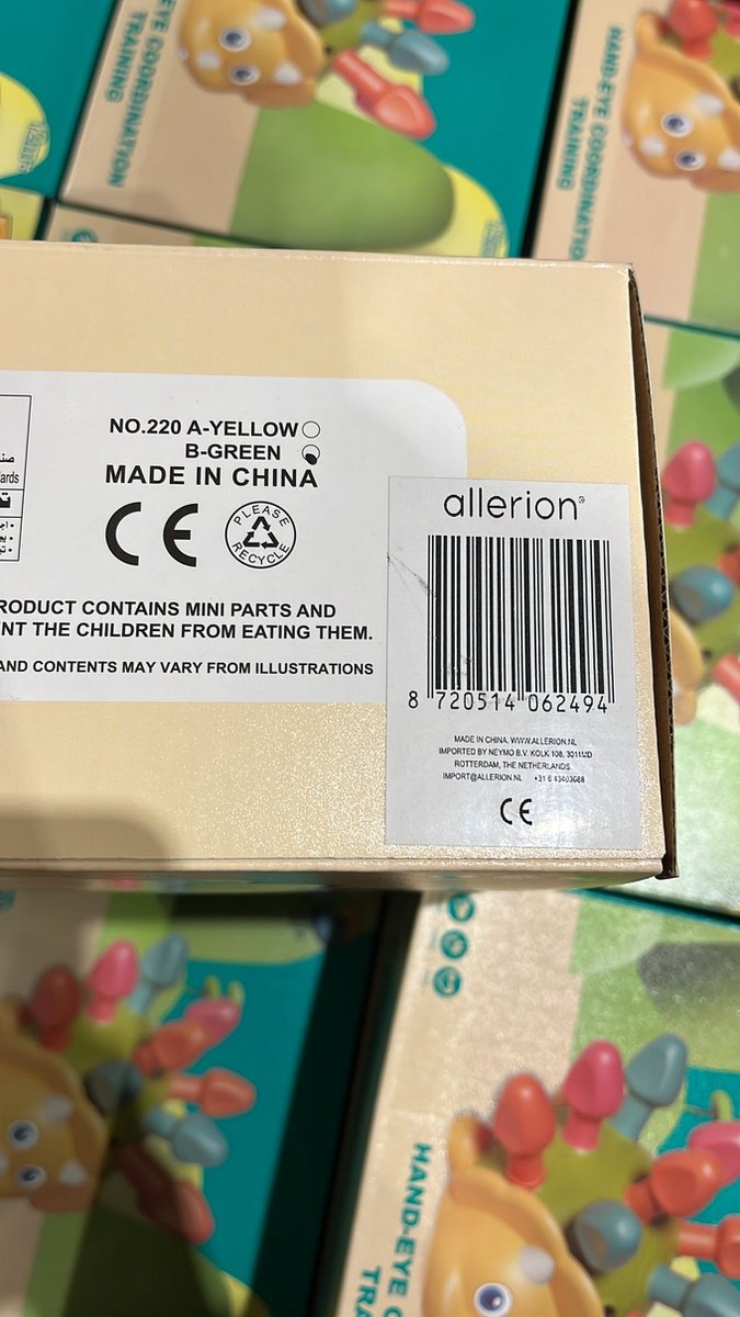 Allerion Dino Blokkendoos - Educatief Speelgoed - Peuters en Kleuters ...