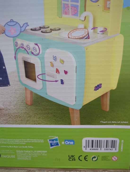 Peppa Pig Speelkeuken Hout - Speelgoedkeuken - Met Ronde Vormen - 70 x ...