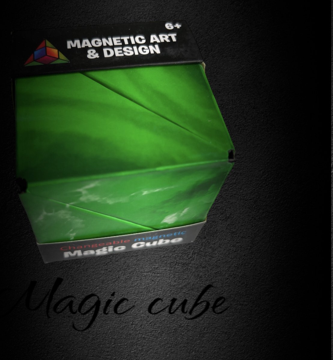 3D Magic Cube Groen | Breinbreker | Magnetisch | 72 figuren | fidget | Shashibo |... | bol.com