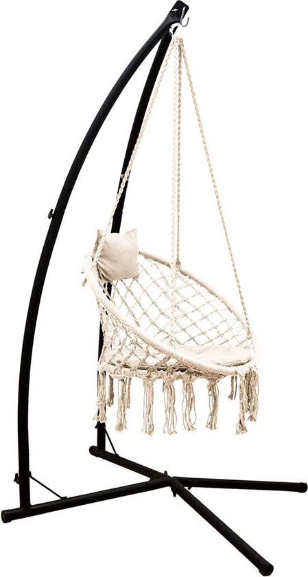 Hangstoel met Standaard – Hangstoel voor Buiten met Nekbescherming ...