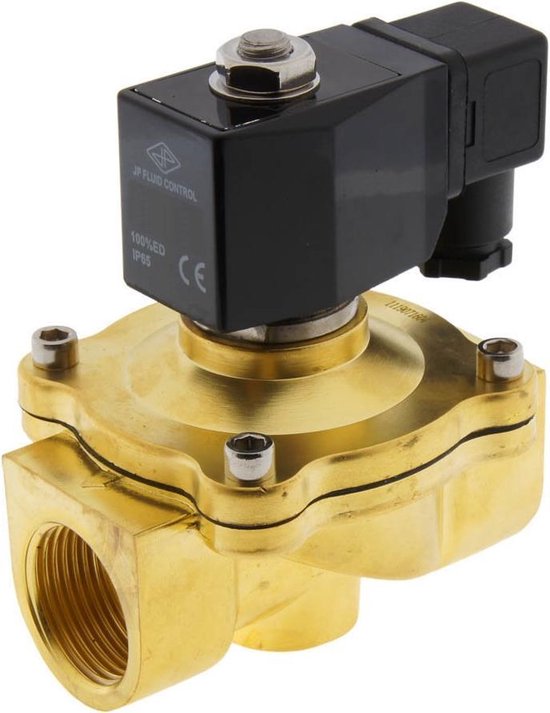 Magneetventiel DF-SA 1'' messing FKM 0-10bar 24V AC - DF-SA100B250F-024AC | bol