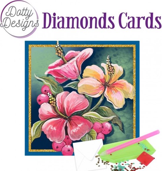Dotty Designs Diamond Cards - Beautiful Flowers | bol
