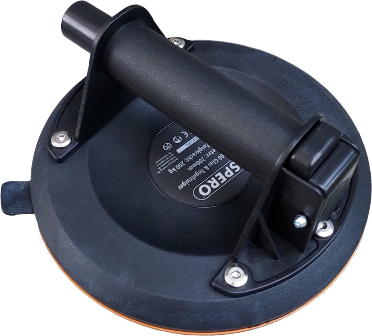 2x 200mm Glasdrager Zuignap - Glas & Tegel Vacuüm Pompzuiger PRO - Max ...