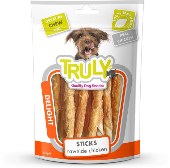 Truly - Rawhide Chicken 325g - Hondensnack - Value Pack | bol