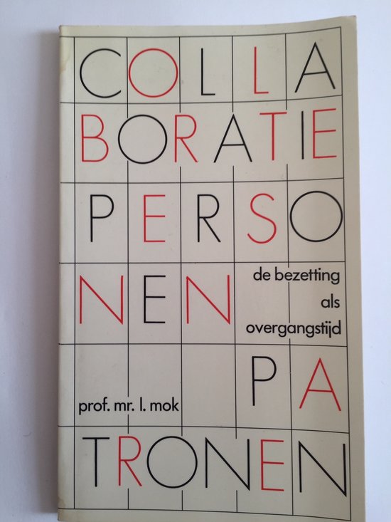 Collaboratie: Personen en patronen | 9789062838011 | L. Mok | Boeken | bol