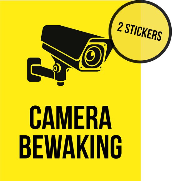 Pictogram/ sticker | "Camera bewaking" | CCTV | Beveiliging | Videobewaking | Diefstal... | bol.com