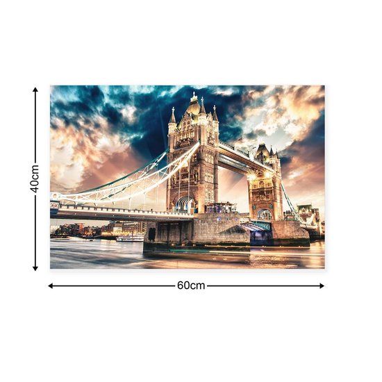 City London Tower Bridge Canvas Print 60cm x 40cm | bol.com