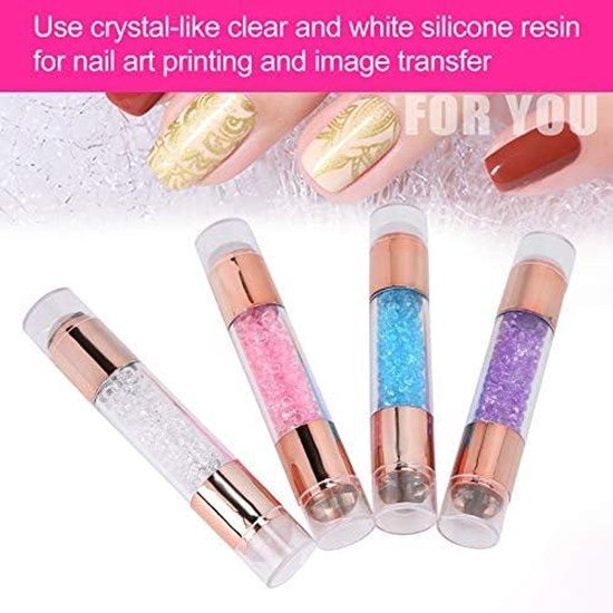 TEMGoods - Manicure Stempel Set voor Nail Art - Siliconen Stempel ...