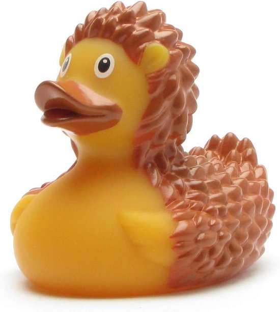 Schattige Rubber Eendje Egel - Piepend Badlekspeeltje (L: 9 cm) | bol