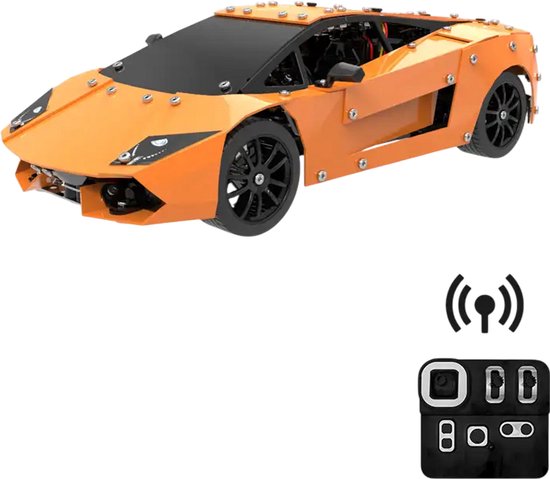 Bestuurbare Miniatuur Sport Auto - Metalen DIY Modelbouw - 580 ...