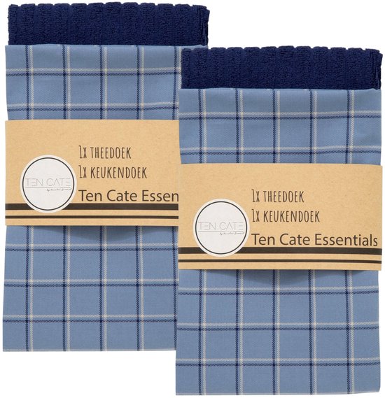 Ten Cate Keukenhanddoeken Set – 4-delig – 2x Keukendoek 50x50 cm & 2x ...