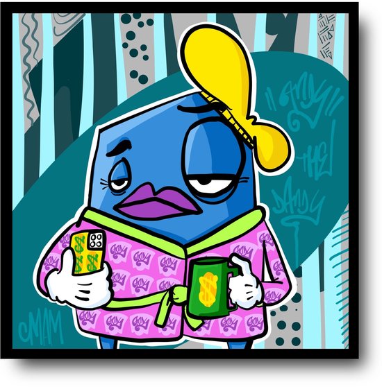 Morning Selfie andy the dandy - Meerdere kleuren - Plexiglas 150 x 150 ...