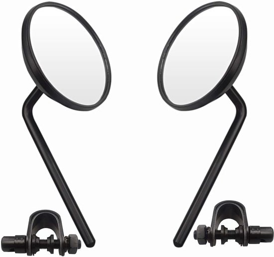 Zijspiegel voor Motorfiets - 22-25mm - Handvat Achteruitkijkspiegel met ...