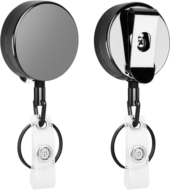 Pull-Out Key Chains - ID Card Holder - Pull-Out Metal Retractable Key ...