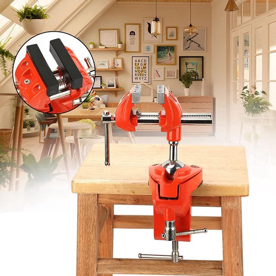Mini Vice 360° Rotatable - Adjustable 70 mm Jaw Vice - Rotating Clamp ...