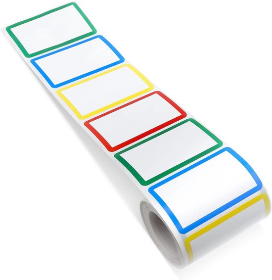 Name Tag Stickers - 300 stuks - Blanco Labels - Naam Etiketten ...
