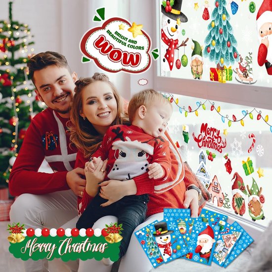 Raamstickers Kerstmis zelfklevend 210, kerstraam, foto's, raamstickers ...