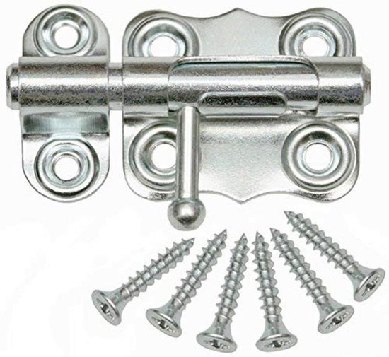 Meubelgrendel Deurgrendel 40 mm Verzilverd Verzinkt - Veilig en ...